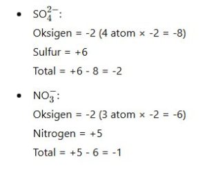 Aturan Penentuan Bilangan Oksidasi Biloks Kimia | Tugassains Com