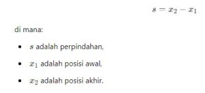 Contoh Soal Jarak dan Perpindahan Beserta Pembahasan | Tugassains Com